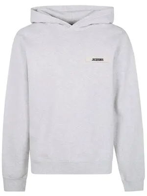 Jacquemus Le Hoodie Gros Grain Sweatshirt - Gray
