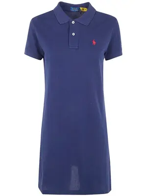 Polo Ralph Lauren Short Sleeve Mini Dress - Blue