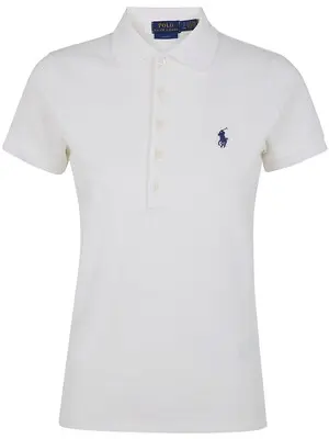 Polo Ralph Lauren Julie" Short Sleeves Polo Shirt - White