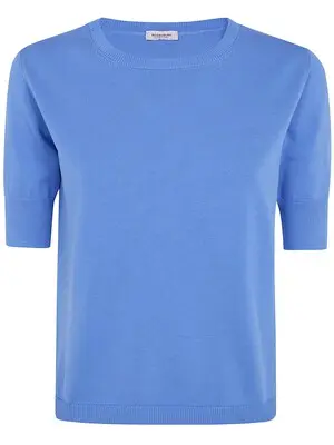 Rossopuro Crew Neck Short Sleeve Top - Blue