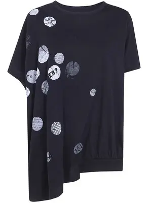 Y`S Y's Asymmetrical Oversized Cotton T-shirt