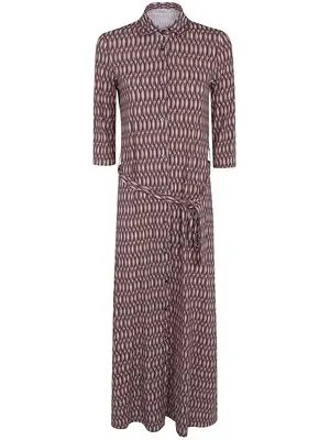 ARCHIVIO67 3/4 Sleeve Chemisier Dress