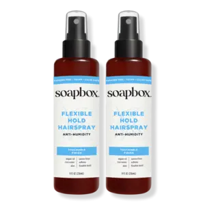 SOAPBOX Anti-humidity Flexible Hold Hairspray 2-pack