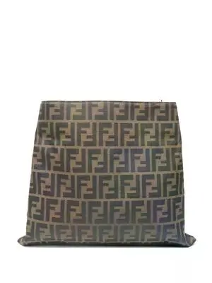 Fendi Zucca Pattern Metal-handle Bag