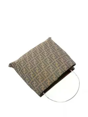 Fendi Zucca Pattern Metal-handle Bag