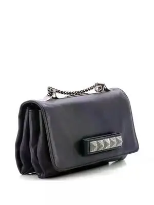 Valentino Garavani Va Va Voom Crystal Studs Leather Clutch Bag