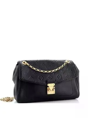 LOUIS VUITTON Saint Germain Monogram Empreinte Leather Pm Shoulder Bag - Black