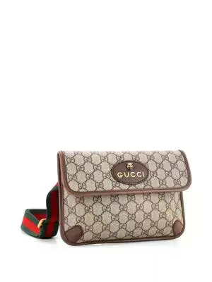 Gucci Neo Vintage Gg Coated Canvas Belt Bag - Brown
