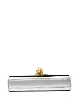 Saint Laurent Tone Leather Shoulder Bag - Silver