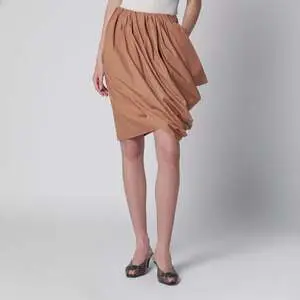 Chloé Cotton Wrap Skirt - Brown