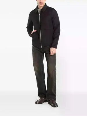 SAMSOE SAMSOE Zip-fastening Pocket Jacket - Black