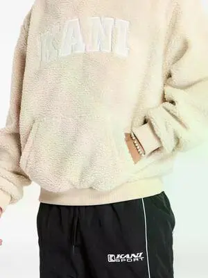 KARL KANI Logo Patch Borg Hoodie