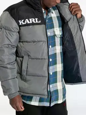 KARL KANI Padded Logo Jacket - Grey