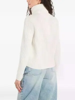 Tommy Hilfiger Quilted Puffer Jacket With Knitted Sleeves