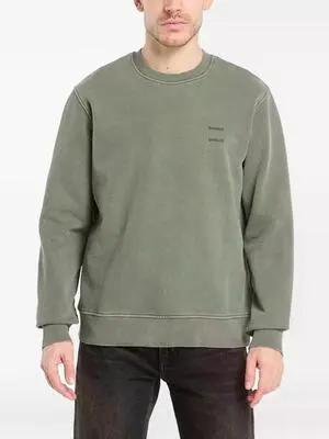 SAMSOE SAMSOE Crewneck Sweatshirt With Logo Print - Grey