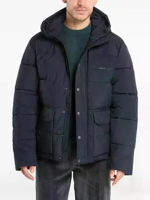 SAMSOE SAMSOE Padded Hooded Jacket With Logo Detail