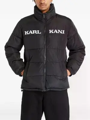 KARL KANI Logo-print Padded Jacket - Black