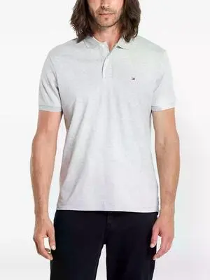 Tommy Hilfiger Logo-embroidery Polo Shirt - Grey