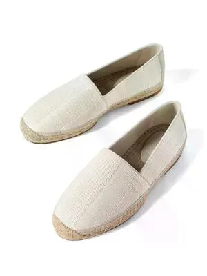Brunello Cucinelli Techno Raffia And Suede Espadrilles With Piping