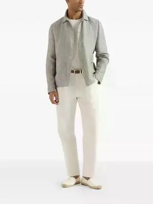 Brunello Cucinelli Cotton Textured Rib Lightweight Sweater