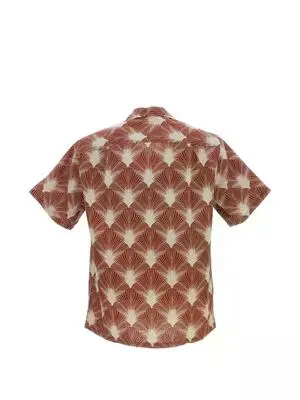 Portuguese Flannel Feather Print Revere Shirt