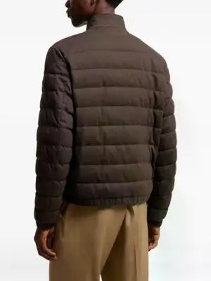 Moncler Luray Quilted Zip-up Jacket - Brown