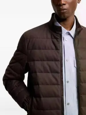 Moncler Luray Quilted Zip-up Jacket - Brown