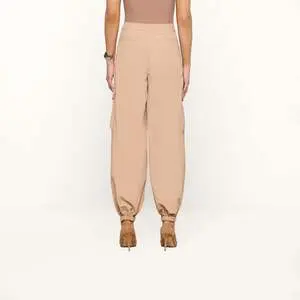 L'Agence Greer Nylon Cargo Jogger Pants - Praline