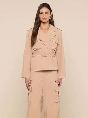L'Agence Calida Windbreaker Trench Coat