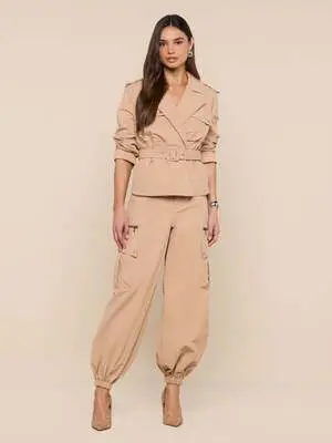 L'Agence Calida Windbreaker Trench Coat