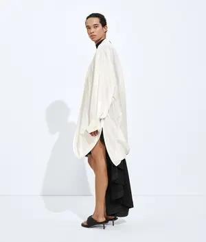 Bottega Veneta Washed Silk Taffeta Shirt