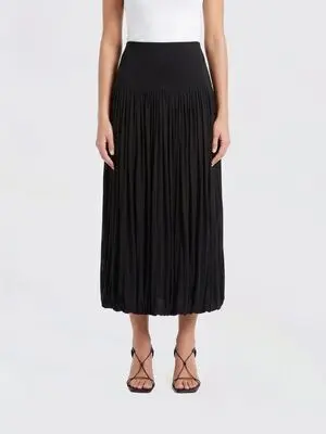 TOTEME High-waisted Pleated Midi Skirt In Viscose