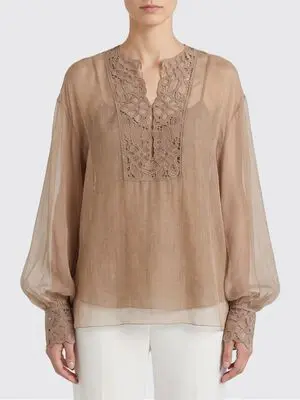 Ermanno Scervino Embroidered Silk Blouse