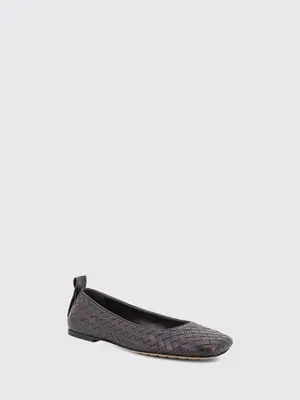Bottega Veneta Charlotte Woven Ballet Flats - Coffee