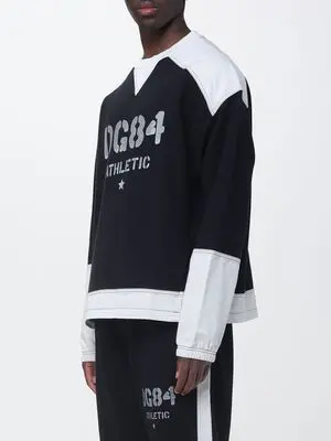 Dolce & Gabbana Relaxed Fit Cotton Crewneck Sweatshirt With Contrast Logo