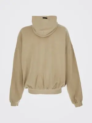 Fear Of God Cotton Hoodie With Contrast Logo - Beige