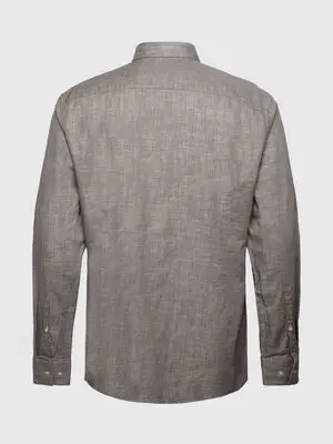 BOSS Cotton And Linen Casual Shirt - Beige