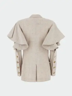 Moschino Ruffled Sleeve Blazer