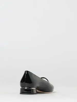 JIMMY CHOO Patent Leather Mary Jane Flats - Black