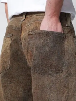 AGOLDE Mid-rise Wide-leg Jeans In Worn-effect Denim