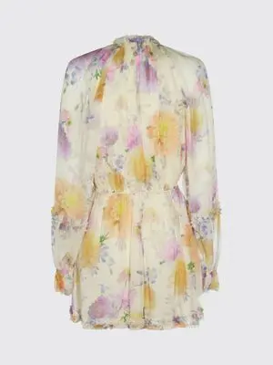 Zimmermann Floral Viscose Jumpsuit - Beige