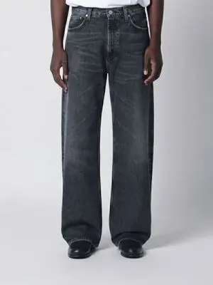 AGOLDE Cotton Wide-leg Jeans - Denim