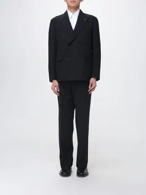 Tagliatore Double-breasted Virgin Wool Blend Suit - Black