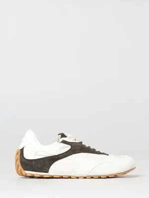 Bottega Veneta Orbit Nylon And Suede Low-top Sneakers - White