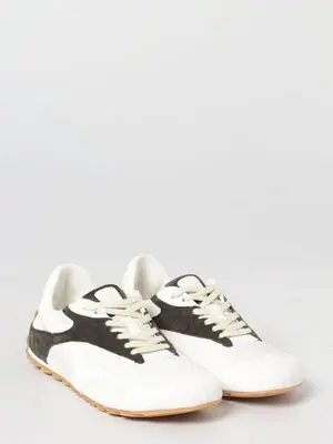 Bottega Veneta Orbit Nylon And Suede Low-top Sneakers - White