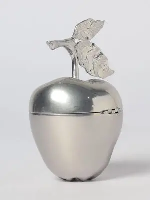 Cult Gaia Apple Shaped Clutch - Silver