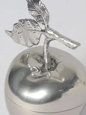 Cult Gaia Apple Shaped Clutch - Silver