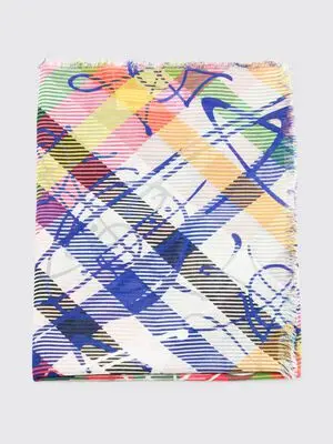 VIVIENNE WESTWOOD Printed Wool Scarf - Fuchsia