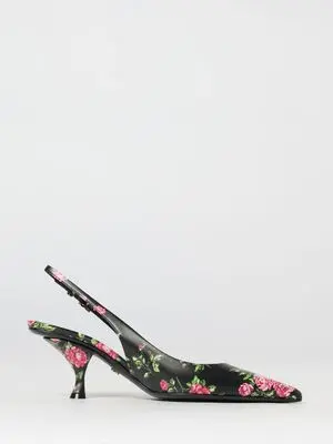 Dolce & Gabbana Floral Slingback Pumps - Black