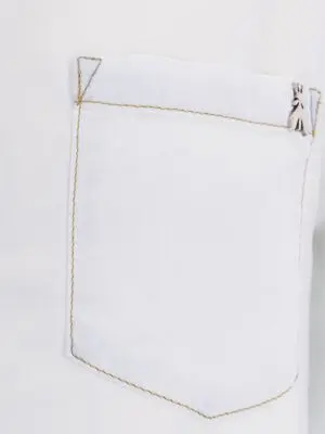 Patrizia Pepe Cropped Lyocell Shirt